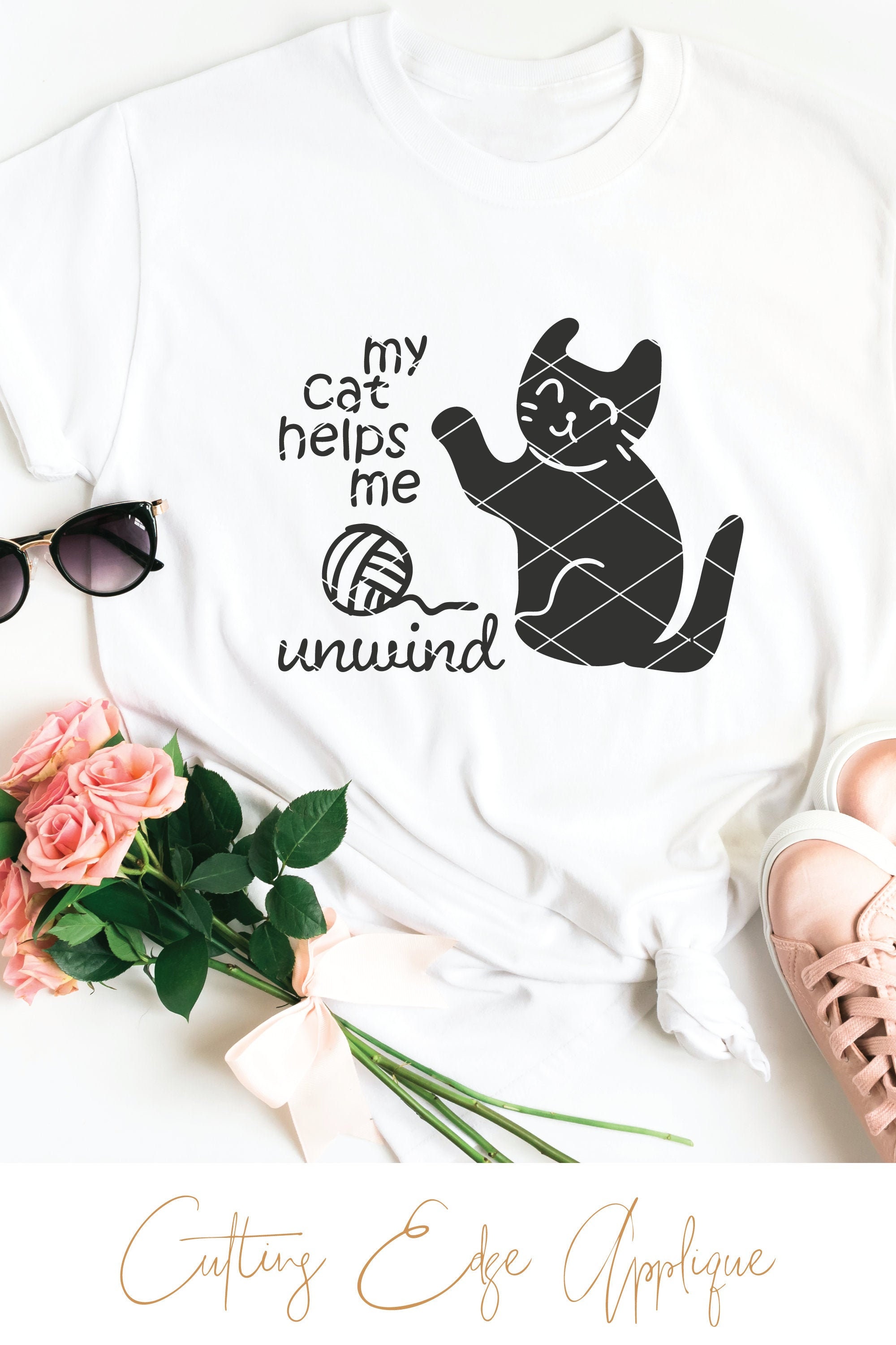 Cat And Yarn Clip Art