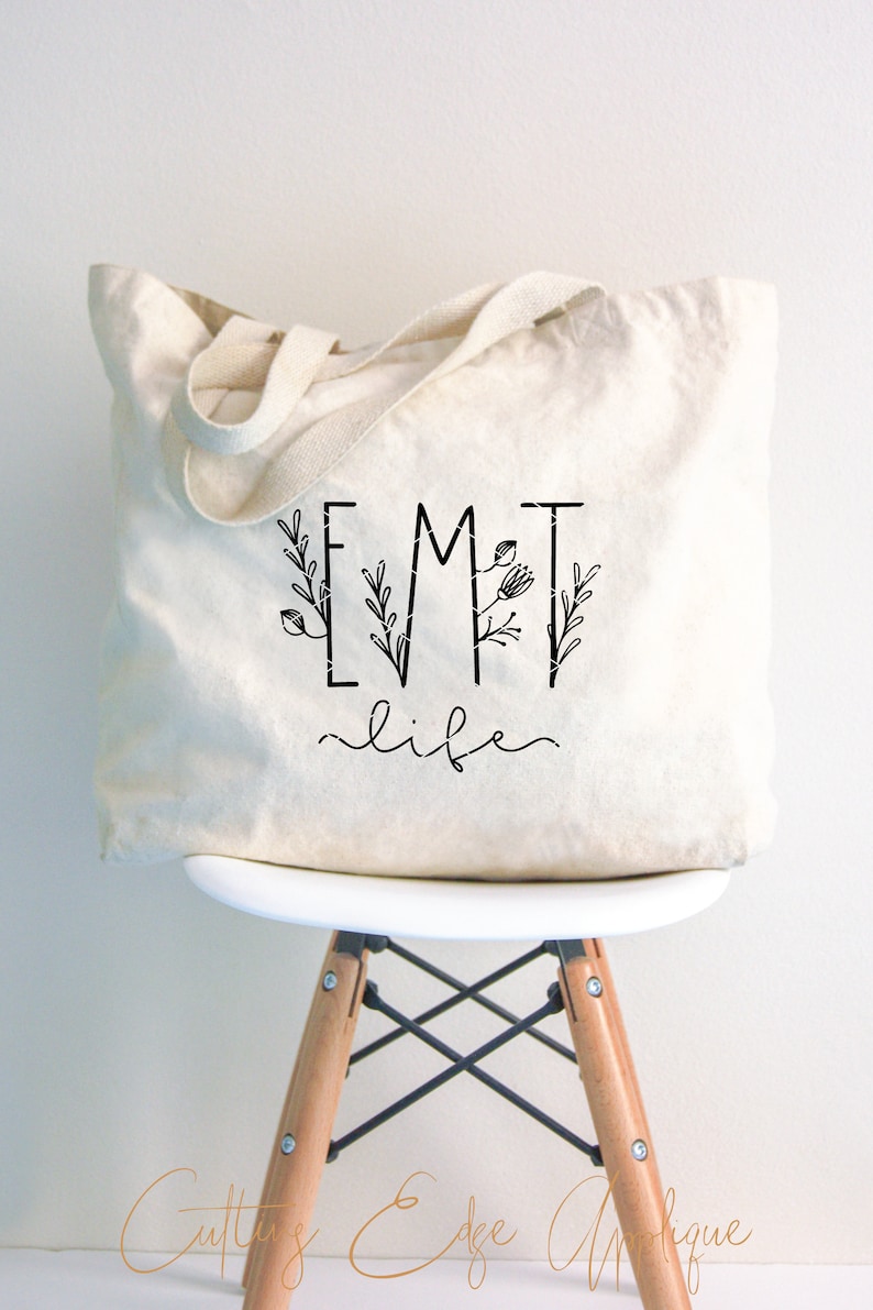 EMT Life Svg & Clip Art Emergency Medical Technician Floral Flowers ...