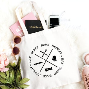 Baking Svg Eat Sleep Bake Repeat Svg, Chef Svg Foodie Svg Cupcake Svg ...