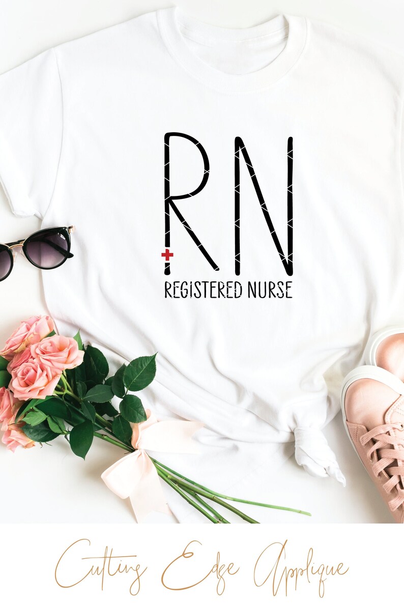 Registered Nurse Svg Cut File Laser File RN Medical Cross Life | Etsy