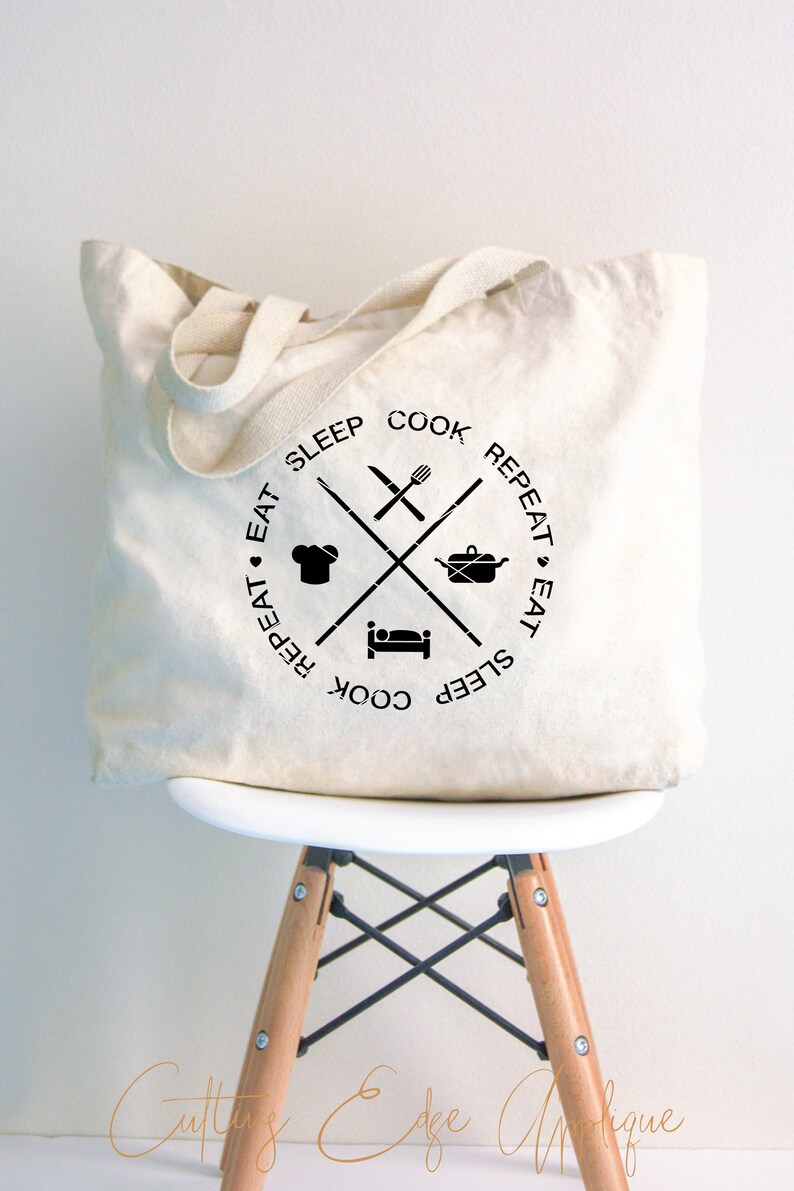 Cooking svg Eat Sleep Cook Repeat svg foodie cook chef kitchen | Etsy