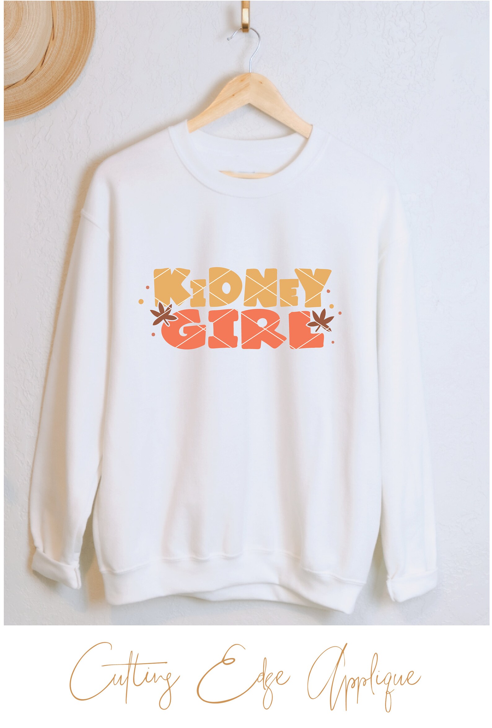 Kidney Girl Svg Cut File Png Dxf Dialysis Autumn Fall - Etsy