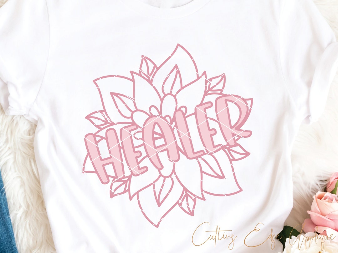 Mandala Healer Svg Cut File Png Dxf Flower Floral Medical Nurse ...