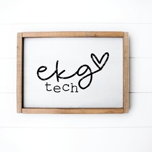 EKG Tech Svg & Clip Art CET Electrocardiogram Technician Hand Lettered ...