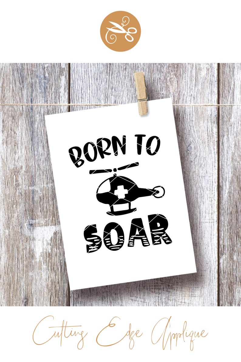 Medical Helicopter Svg & Clip Art Born to Soar Trauma Nurse Air ...
