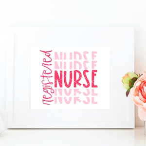 Registered Nurse Svg Cut File RN Stacked Nurse Life Dxf Png Cricut File ...