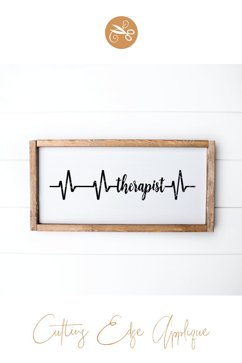 Therapist Heartbeat Svg & Clip Art Therapy Family Behavioral - Etsy