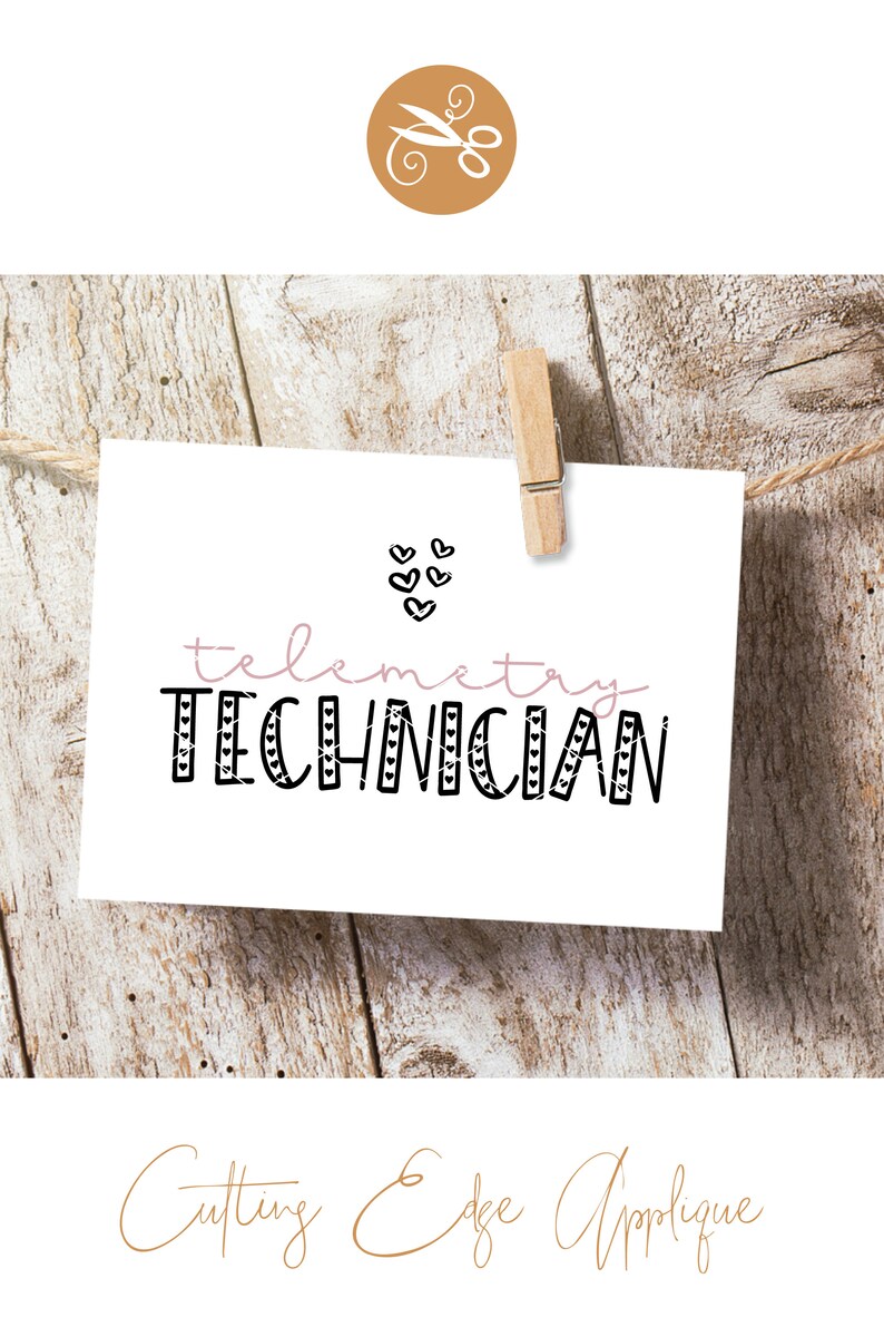 Telemetry Tech Svg & Clip Art Technician Cardiac Monitor Cardiology ...