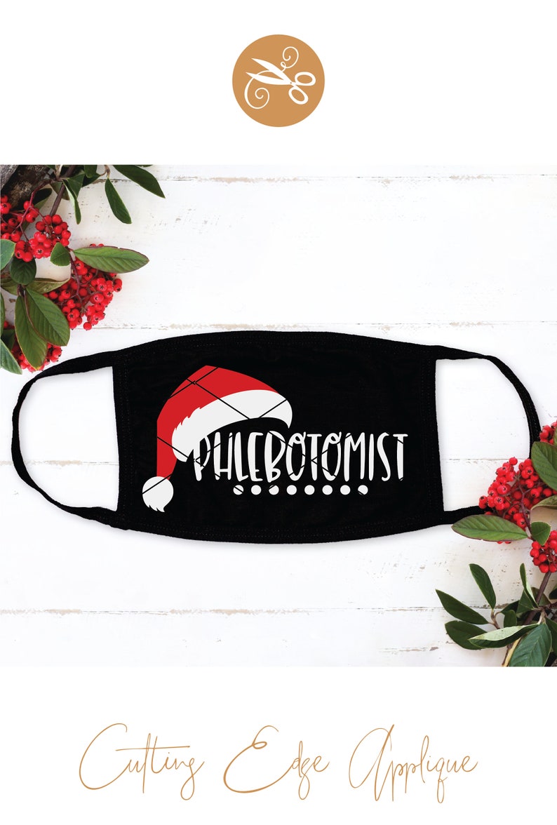 Christmas Phlebotomist Svg Cut File Xmas Holiday Santa Hat Phlebotomy ...