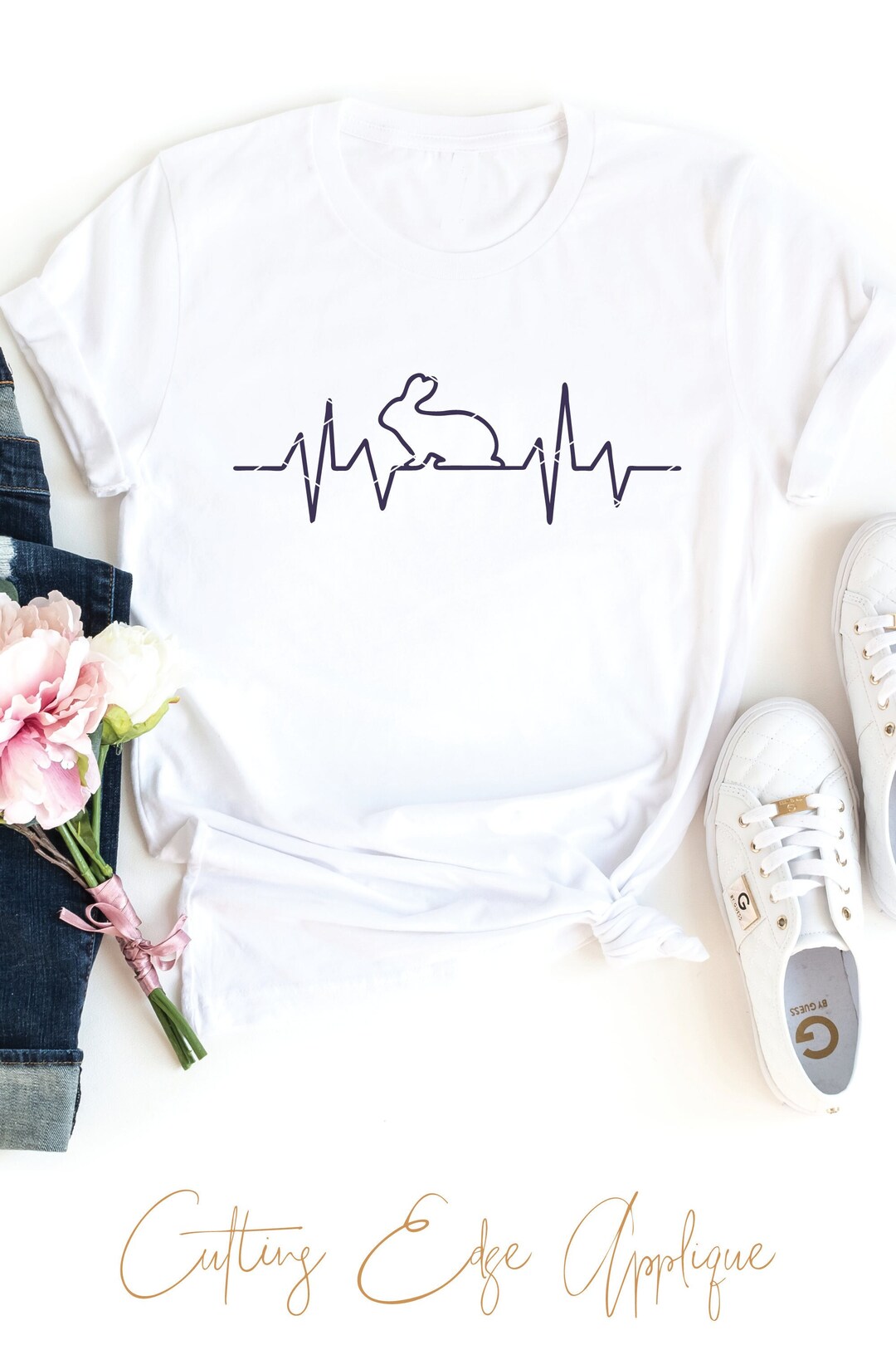 Bunny Heartbeat Svg, Ekg Easter Spring Nursing Cna Svg Nurse Svg ...