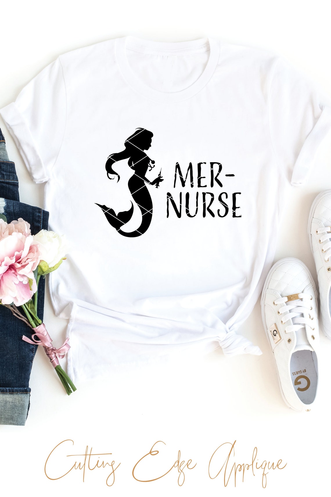 Mermaid Nurse Svg & Clip Art Mer-nurse Svg LPN RN NP Nurse Life Nursing ...