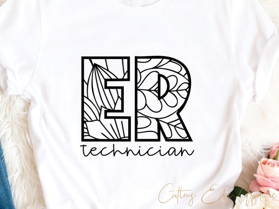 Emergency Room Technician Svg Cut File ER Dxf Png Cricut File | Etsy