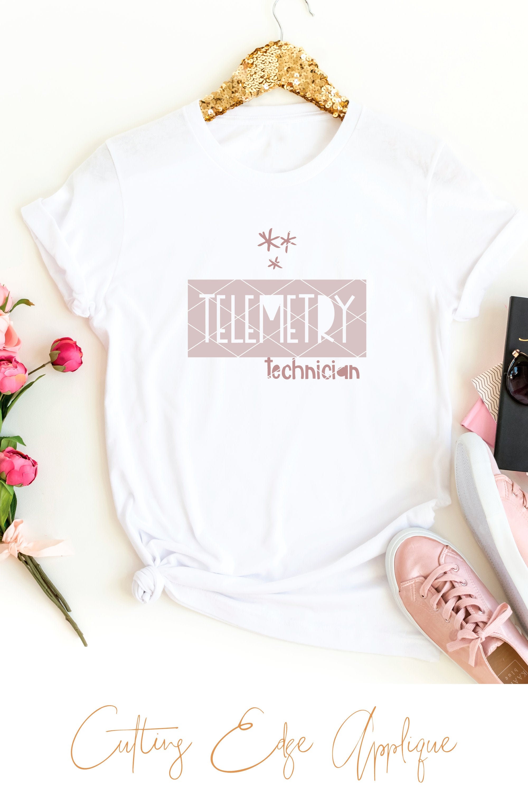 Telemetry Tech Svg & Clip Art Technician Cardiac Monitor - Etsy