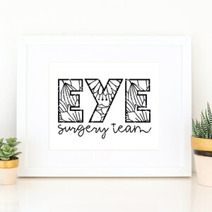 Eye Surgery Team Svg Cut File Png Dxf Crew Ophthalmology ...