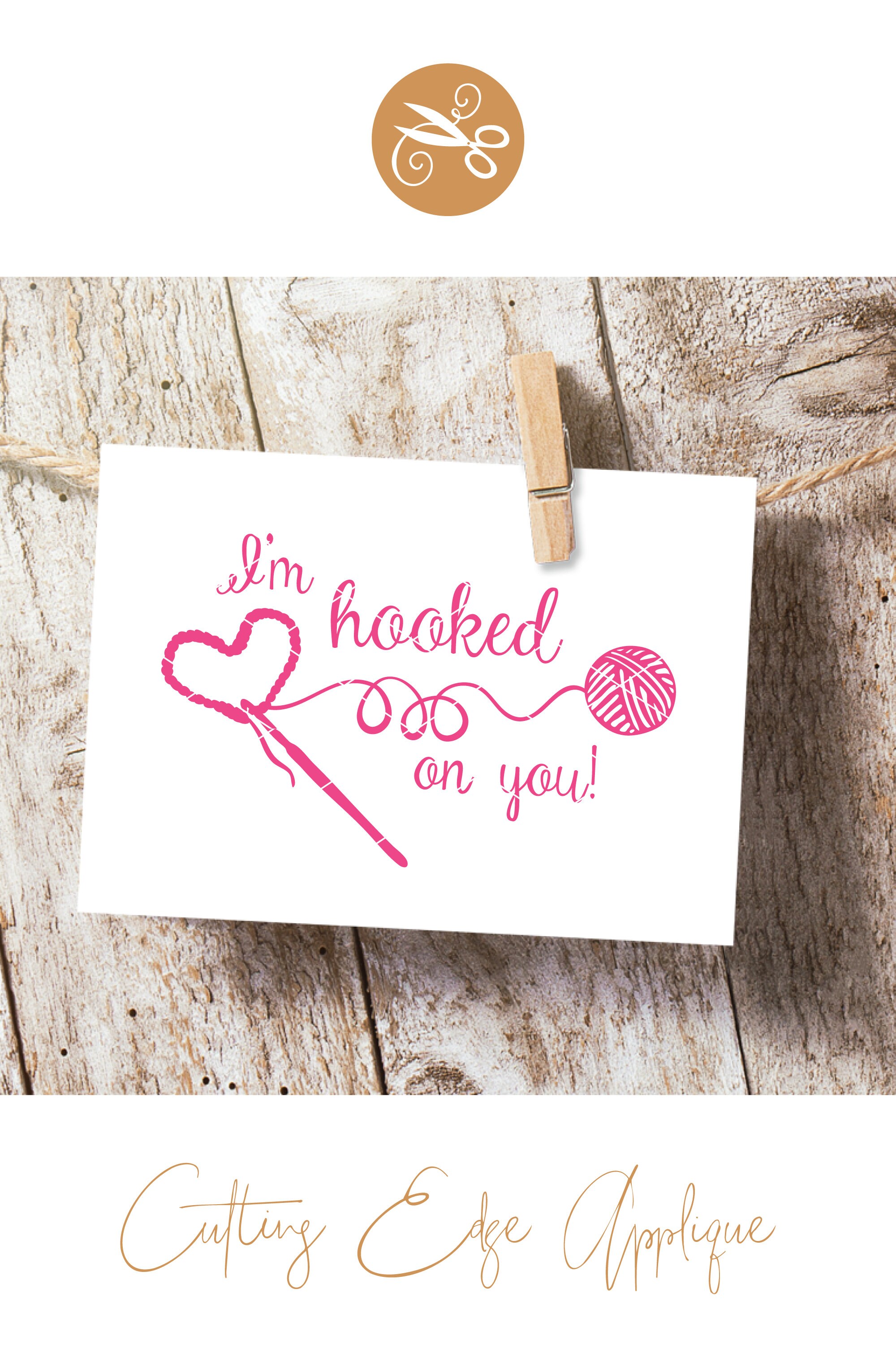 I'm Hooked on You SVG & Clip Art Crochet Svg Yarn Svg | Etsy