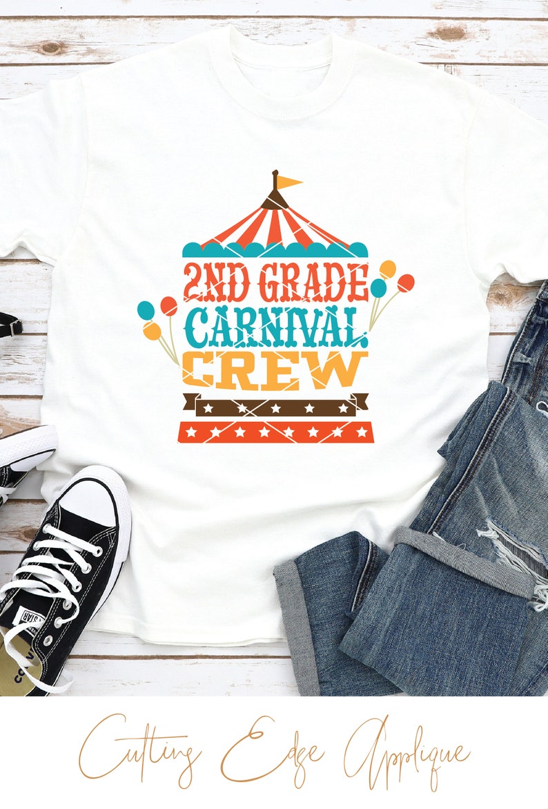 2nd Grade Carnival Crew Svg Cut File Teacher Second Grade - Etsy