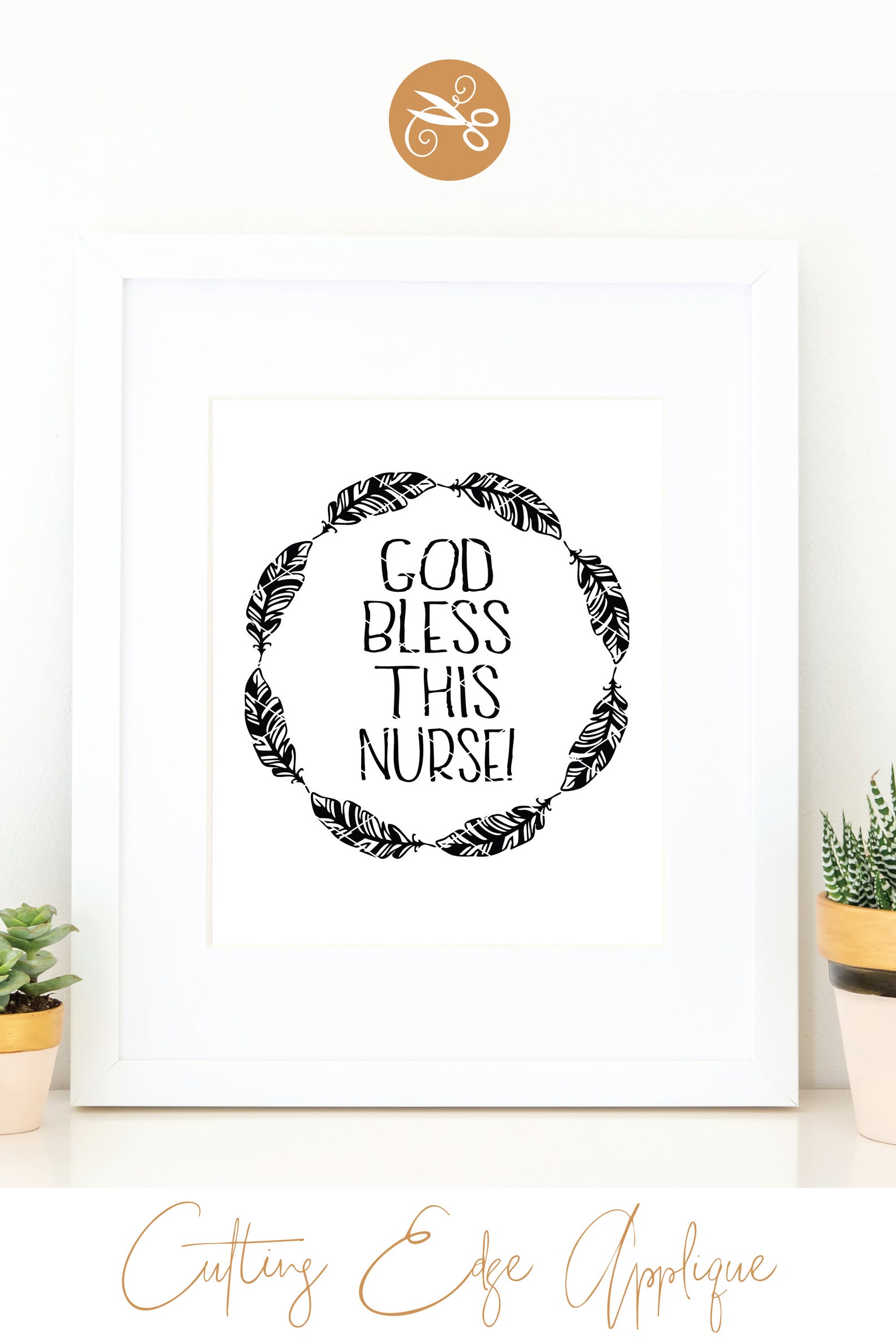 God Bless This Nurse Svg & Clip Art LPN RN NP Svg Nurse Life Svg ...