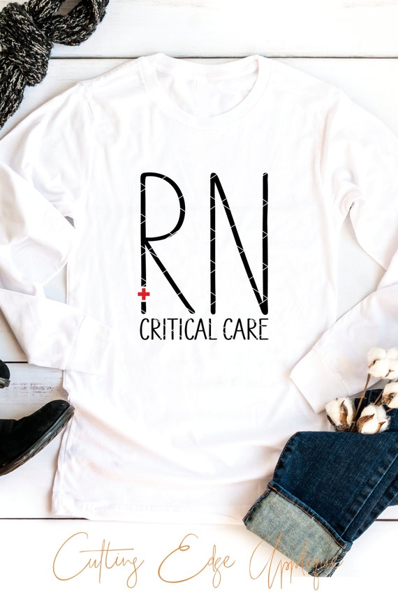 Critical Care Nurse Svg & Clip Art RN APRN ICU Intensive - Etsy