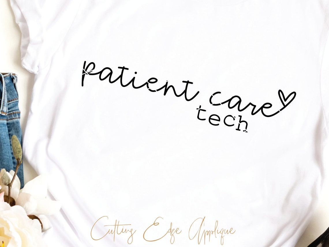 Patient Care Technician Svg Cut File Png Dxf PCT Nurse Tech - Etsy