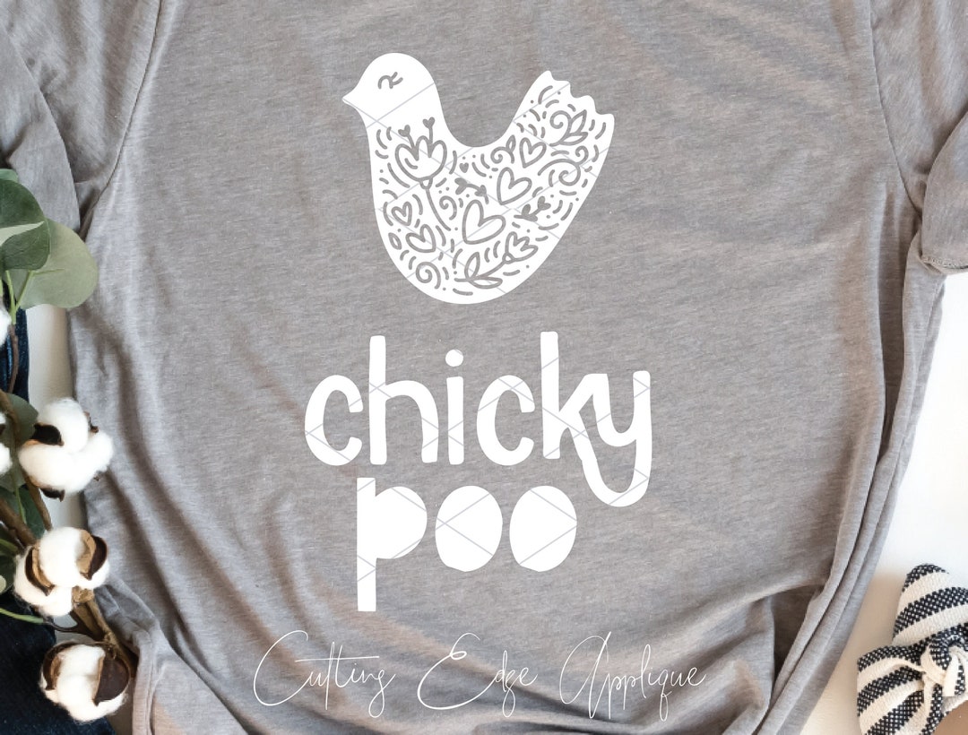 Chicky Poo Svg Cut File Chickie Poo Chicken Easter Dxf Png Cricut File ...