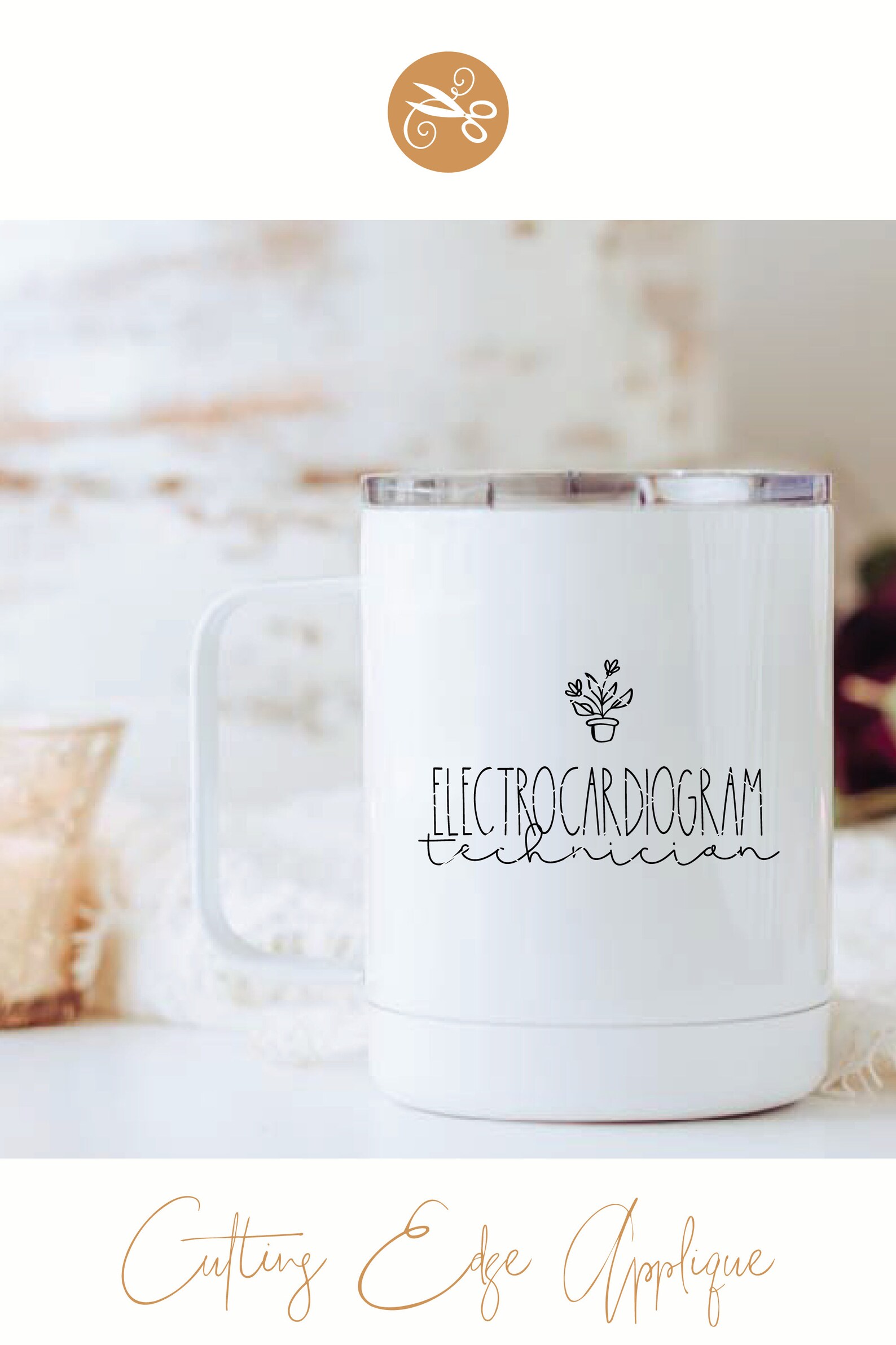 EKG Tech Svg & Clip Art CET Electrocardiogram Technician - Etsy