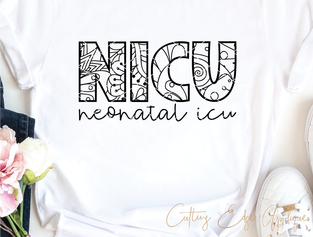 NICU Neonatal ICU Svg Cut File Nurse NP Rn Pediatric Mandala Dxf Png ...