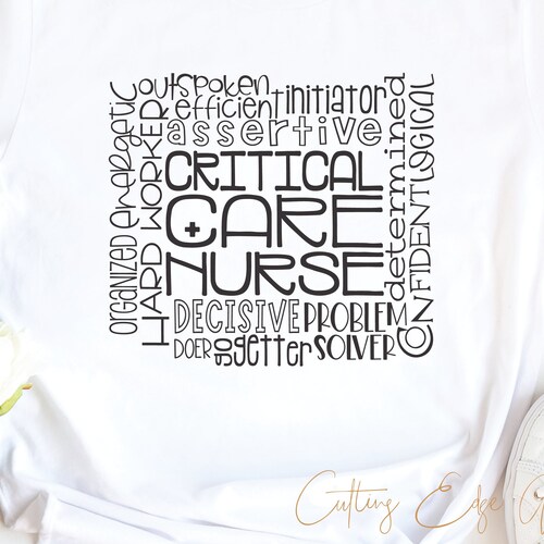 Critical Care Nurse Svg & Clip Art RN APRN ICU Intensive - Etsy
