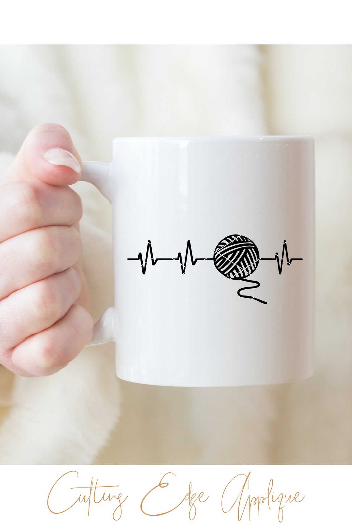 Yarn Heartbeat Svg Cut File Laser File Yarn Ekg Yarn Clip Art - Etsy