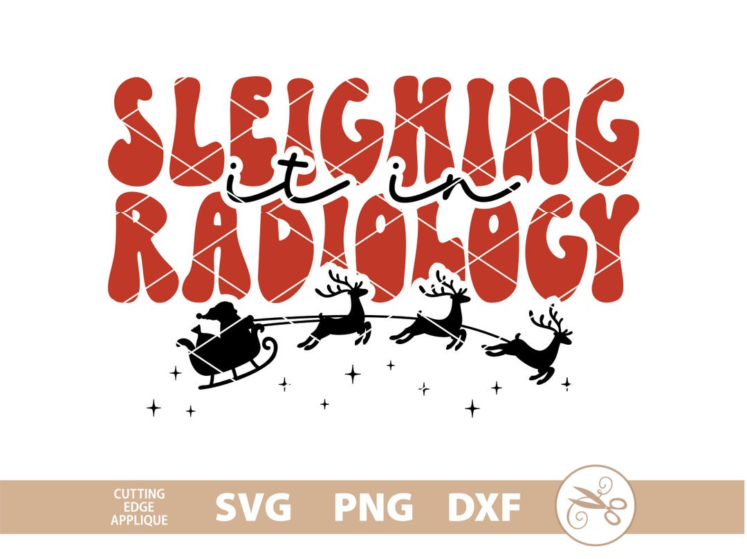 Christmas Radiology Svg, Xmas Radiology Svg, Holiday Radiology Mri ...