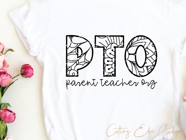 PTO Svg Cut File Parent Teacher Organization Mandala School - Etsy