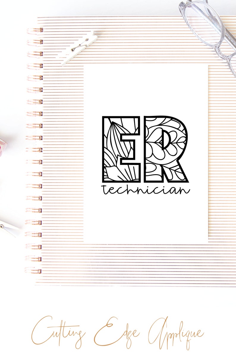 Emergency Room Technician Svg Cut File ER Dxf Png Cricut File | Etsy