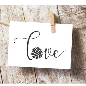 Yarn Love SVG & Clip Art Yarn Svg Elegant Yarn Clip Art Wool Crochet ...