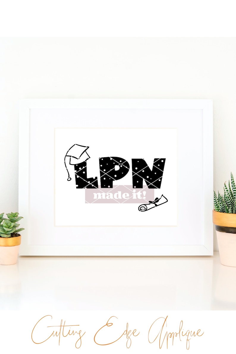 Licensed Practical Nurse Graduation Svg & Clip Art LPN Svg - Etsy