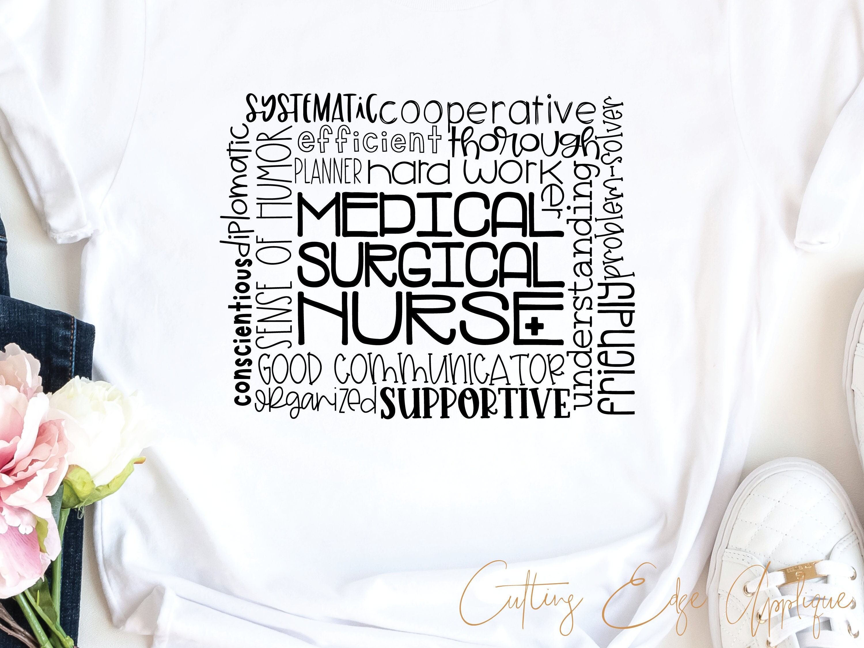 Medical Surgical Nurse Svg Cut File Med-surg RN Personality - Etsy