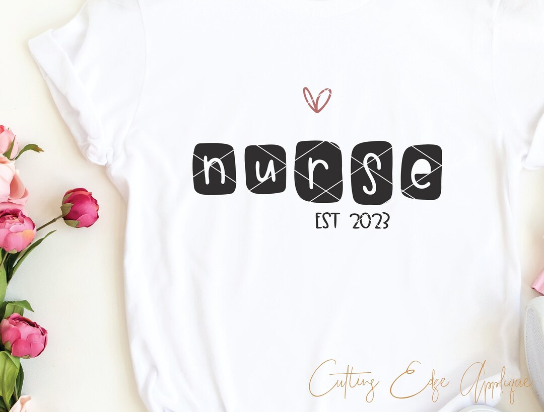 Nurse Graduation Svg Cut File Nurse Graduate Grad Year Established RN ...