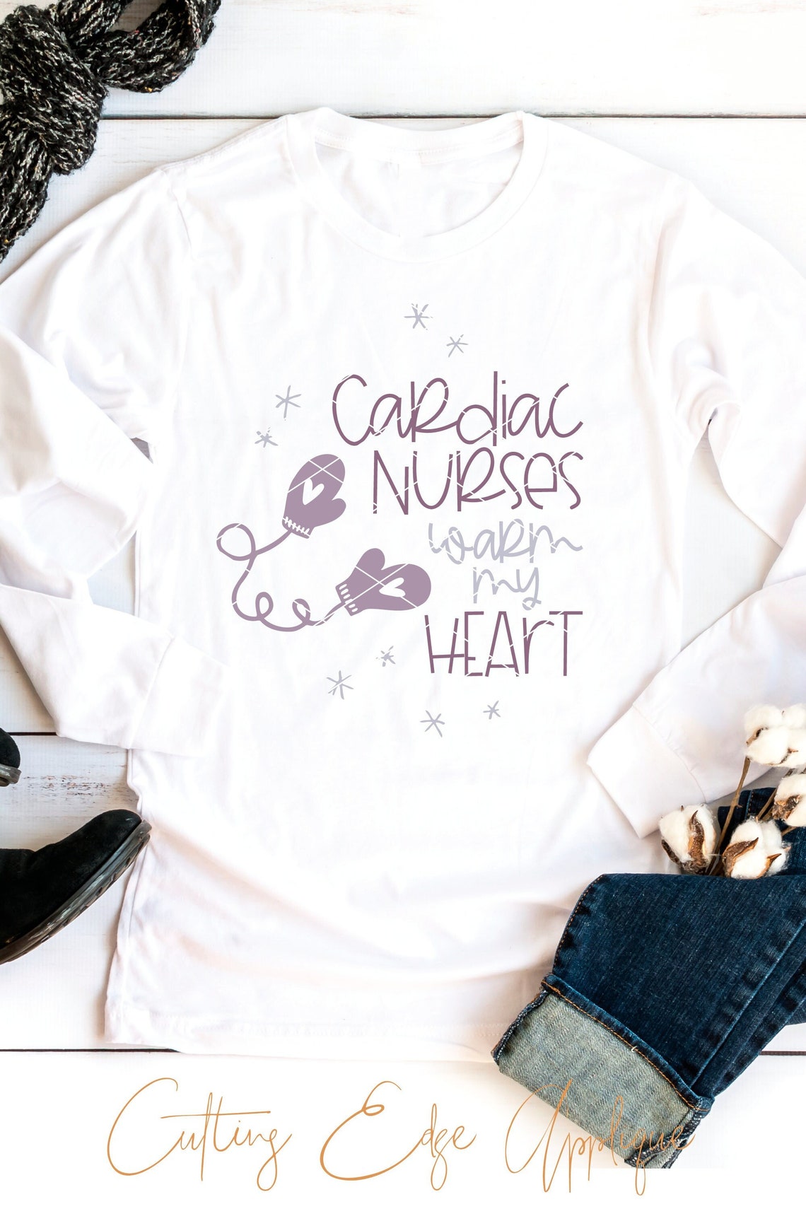 Cardiac Nurse Svg & Clip Art Cardiac Nurses Warm My Heart - Etsy