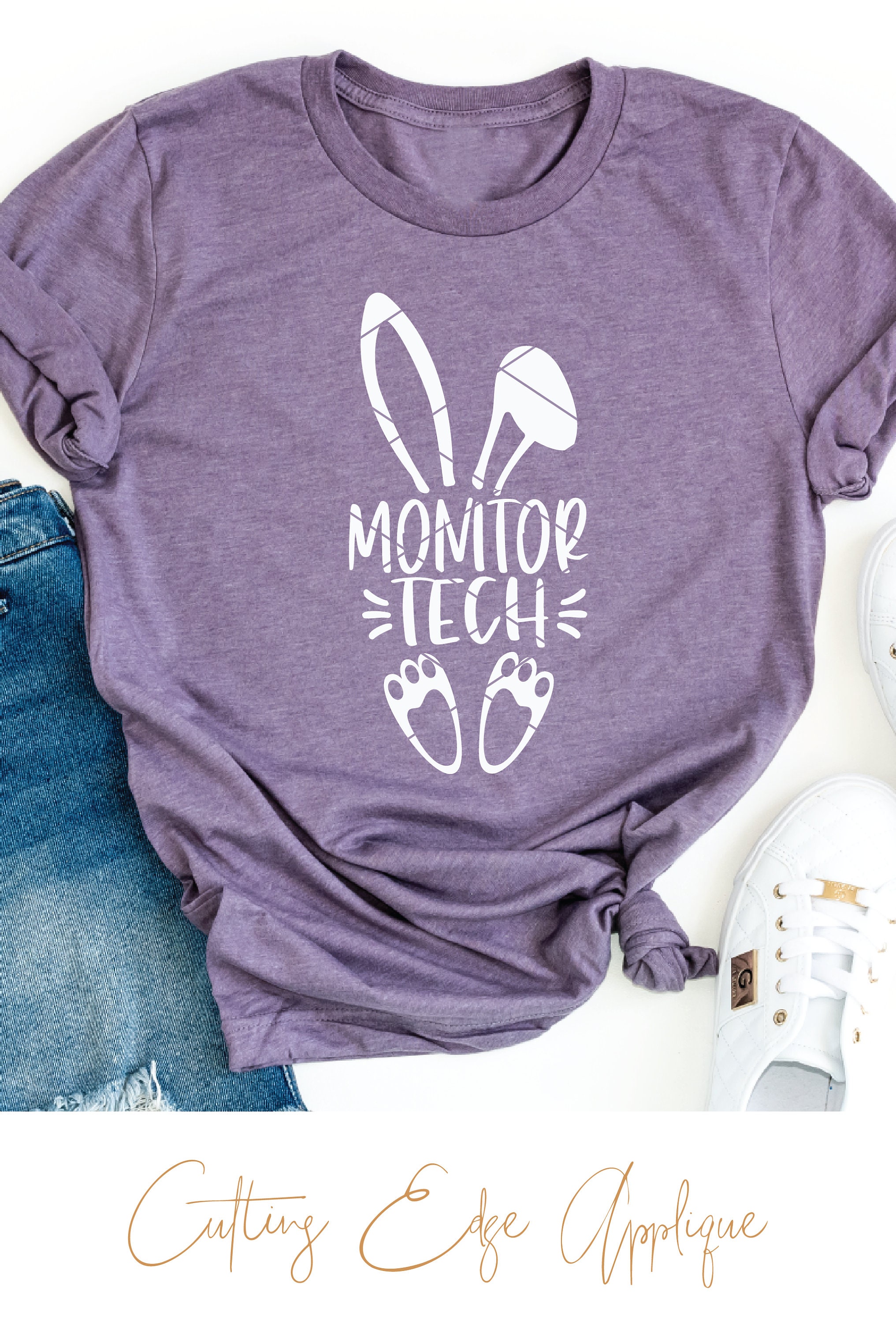 Easter Bunny Monitor Tech Svg Cut File Technician Cardiac Monitor ...