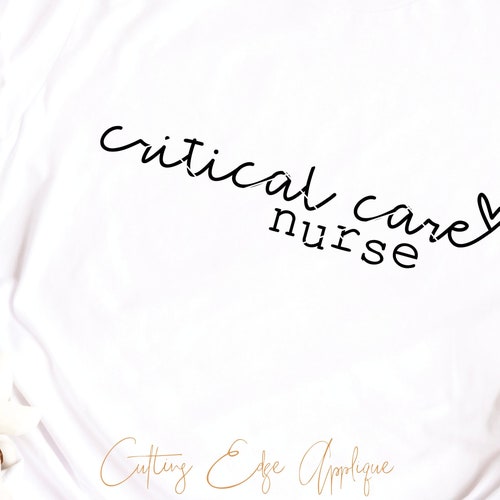 Critical Care Nurse Svg & Clip Art RN APRN ICU Intensive - Etsy