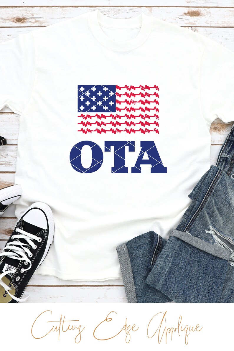 OTA USA Flag Svg Cut File Png Dxf Occupational Therapy - Etsy