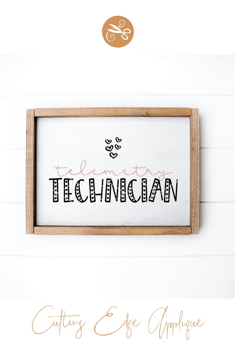 Telemetry Tech Svg & Clip Art Technician Cardiac Monitor Cardiology ...