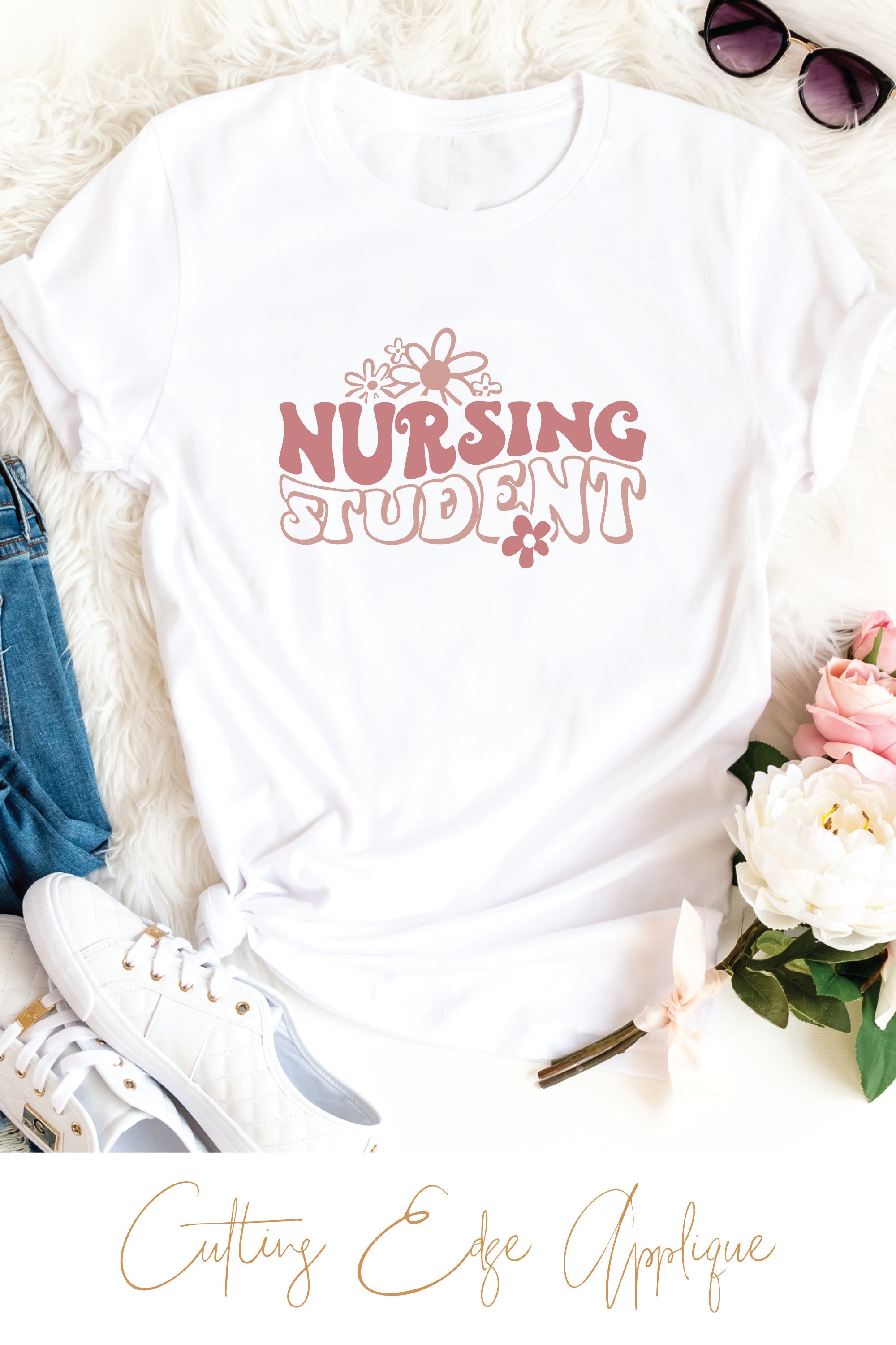 Retro Nursing Student Svg Cut File Nursing School Student - Etsy