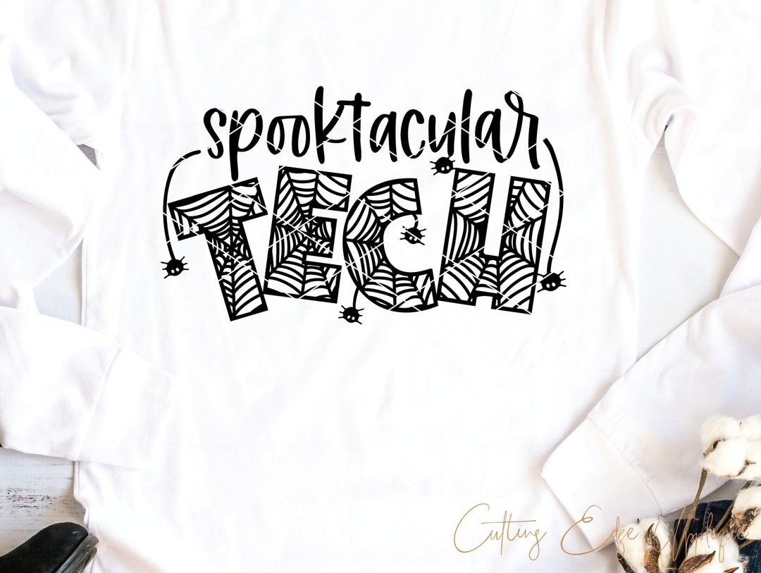 Spooktacular Tech Technician Svg Cut File Png Halloween Spectacular Dxf ...