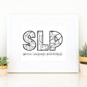 SLP Speech Language Pathologist Svg & Clip Art Mandala Speech Therapy ...