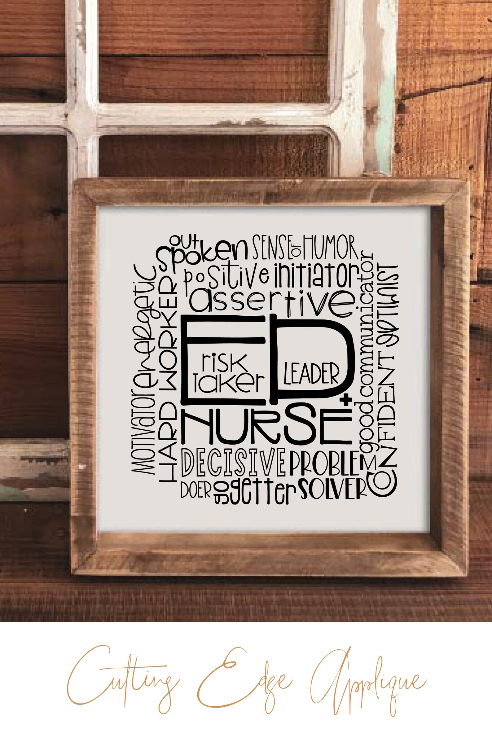 Emergency Department Nurse Svg Cut File ED Nurse Encouragement - Etsy