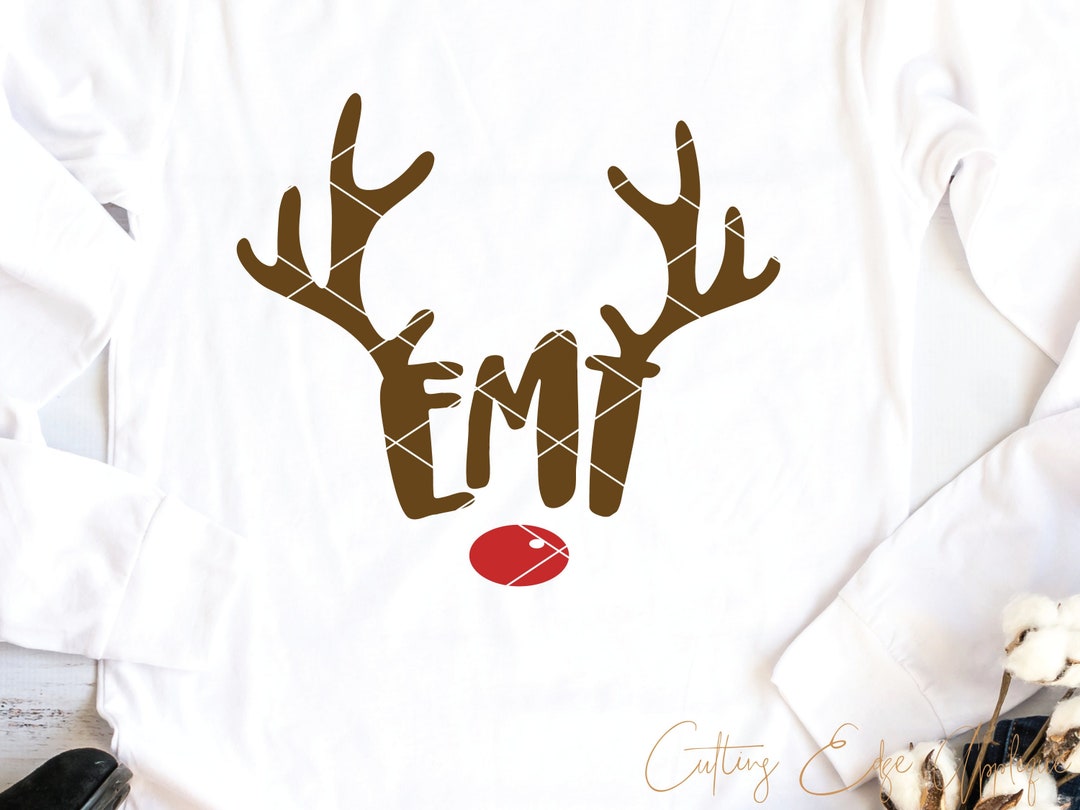 Reindeer EMT Svg Cut File Christmas Xmas Holiday Emergency Medical ...