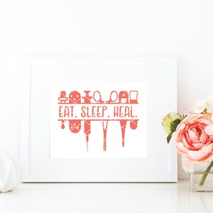 Medical Svg, Eat Sleep Heal Svg Paramedic Svg Phlebotomist Svg Medic ...