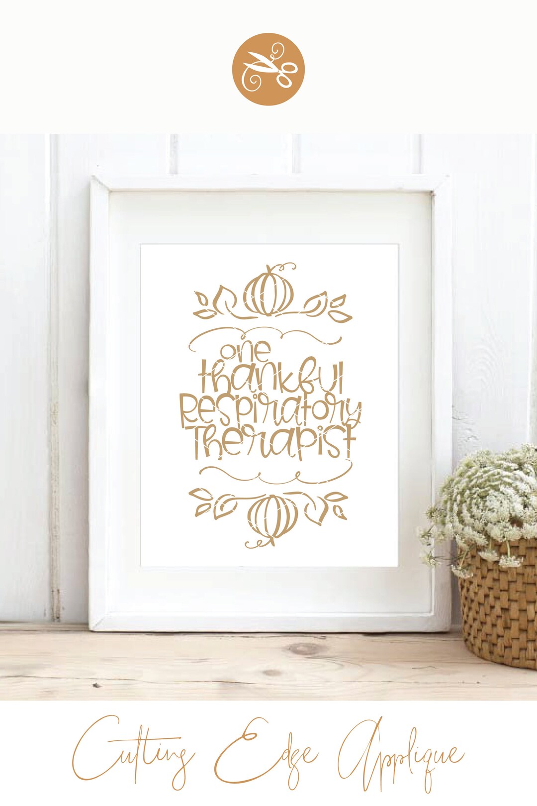 One Thankful Respiratory Therapist Svg & Clip Art RT Thanksgiving ...