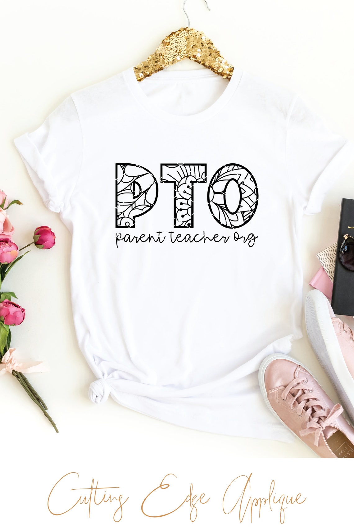 PTO Svg Cut File Parent Teacher Organization Mandala School - Etsy