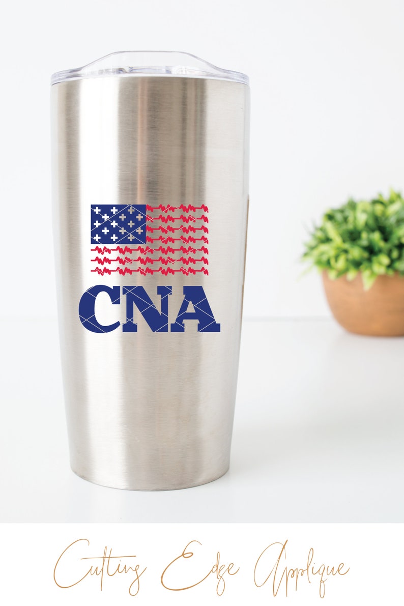 CNA USA Flag Svg Cut File Png Dxf Nursing Assistant July 4th - Etsy