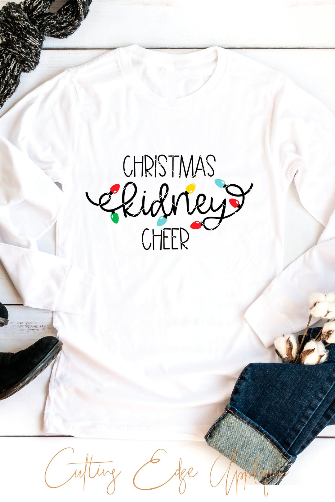 Christmas Kidney Cheer Svg Cut File Dialysis Hemodialysis - Etsy